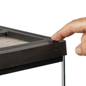 EX Pro Wide Terrarium Zwart – Extra breed glazen terrarium